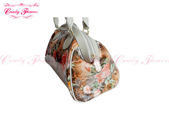 Big Summer Floral Printed Handbags , Beautiful Womens Hand Bags