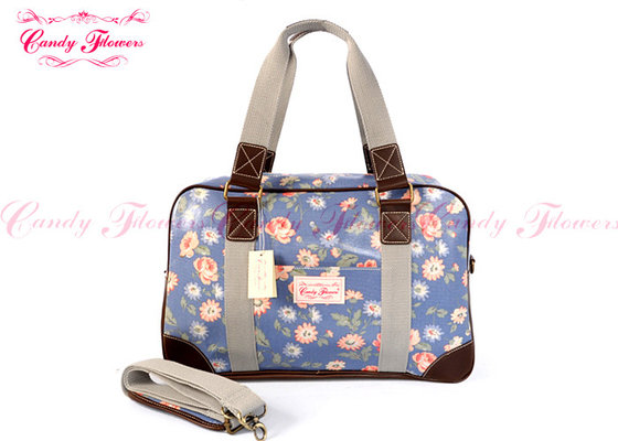 Vintage Blue fashion Womens Tote Bags Floral printed handbags