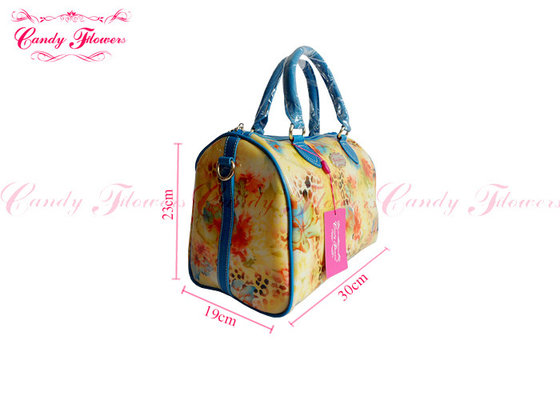 Environmentally Friendly Handbags Floral Canvas Bag with Double Hands