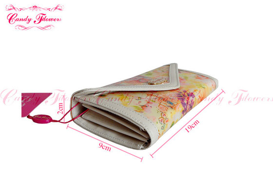 Eco PVC Weatherproof Girls Floral Canvas Bag credit card holder wallet