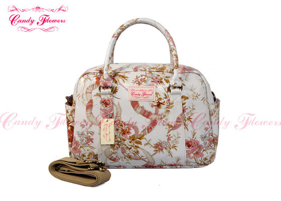 Custom Elegance Floral Print Handbags , Fashion Ladies Purse Bag
