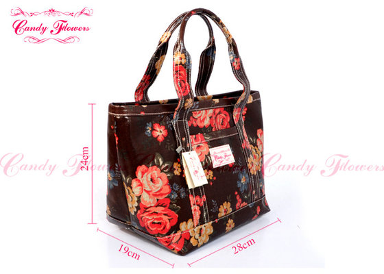 Modern Big Floral Print Handbags