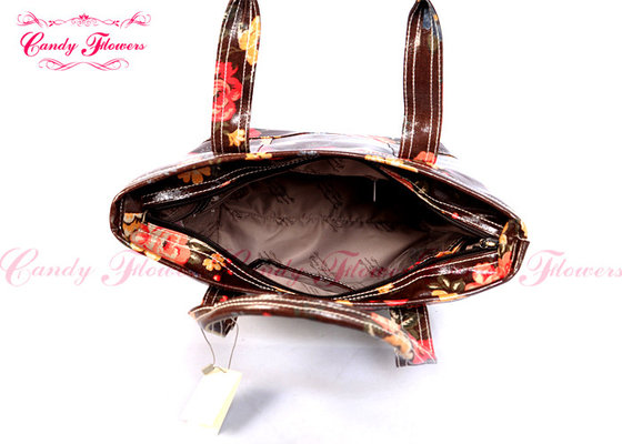 Modern Big Floral Print Handbags