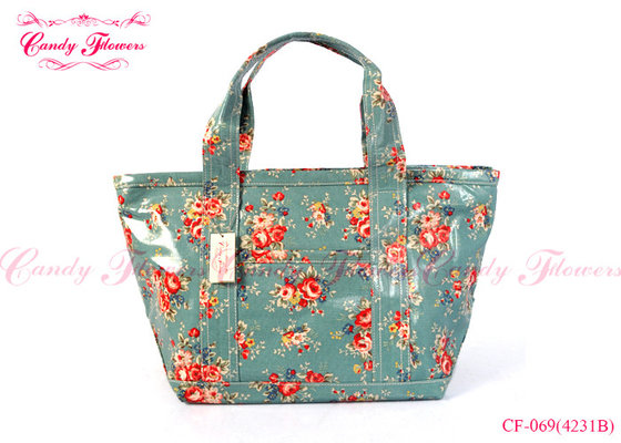 Lightweight Floral Print Handbags Vintage Green for Womens / Ladies