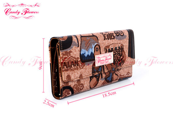 Beautiful Vintage business Ladies Card Wallet Customized with Money Clip