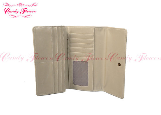 Cute Blue Canvas Ladies Card Wallet , Multiple Credit Card Holder Wallet