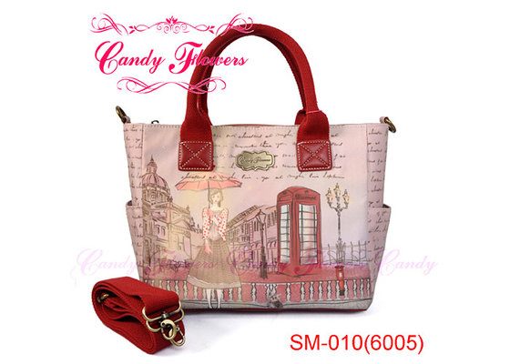 Beautiful Lady Digital Printed Bags , Fashion Cross Body Handbag