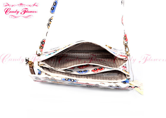 Lovely Waterproof small cosmetic pouch with Buses and Cars Pattern