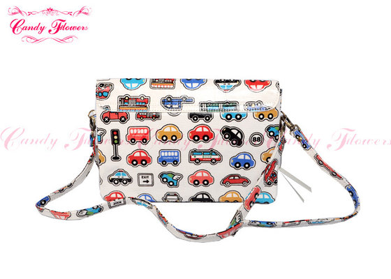Lovely Waterproof small cosmetic pouch with Buses and Cars Pattern