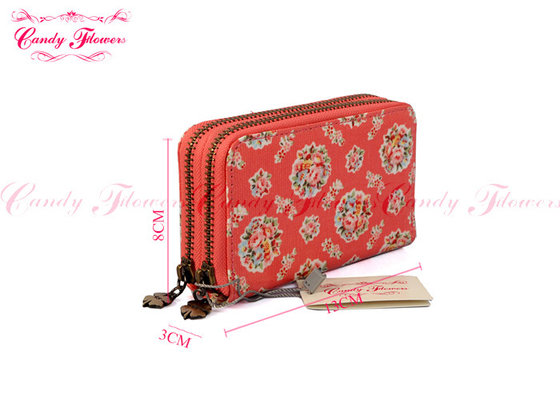 Elegant Red Ladies Card Wallet