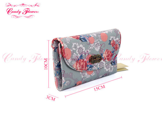 Rural Wind Canvas Women Card Holder Wallet Moon Rose Printed
