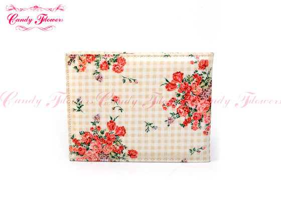 Floral Canvas Portable Cosmetic Mirror For Bedroom / Bathroom