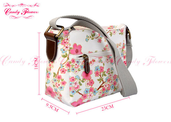 Flower Print small Girls Messenger Bags , Cross body bags for women