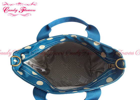 Light Yellow Point Womens Tote Bag , Female Vintage Cute Small Blue Bag