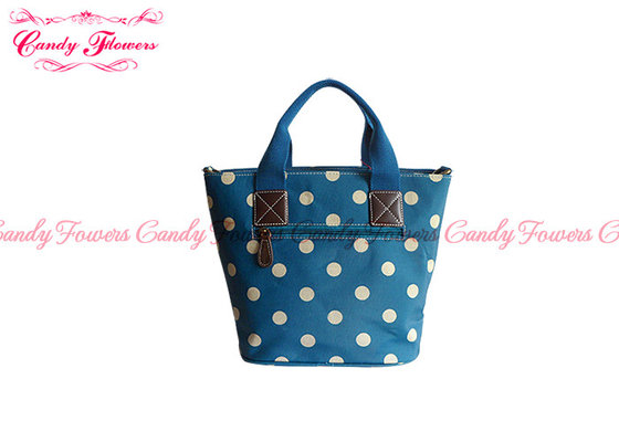 Light Yellow Point Womens Tote Bag , Female Vintage Cute Small Blue Bag