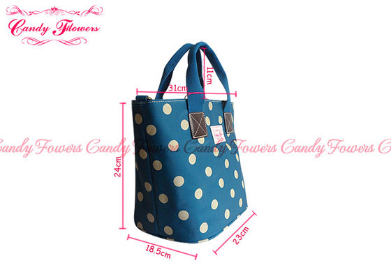 Light Yellow Point Womens Tote Bag , Female Vintage Cute Small Blue Bag