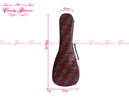 Fashion Modern England Grid Violin Bag Waterproof Tartan Design Check Pattern