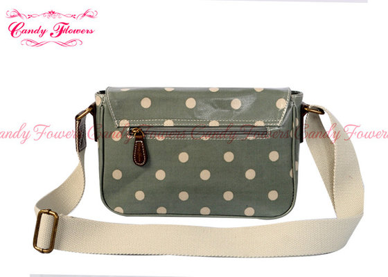 Sweet Vintage Grils Messenger Bags Lovely Light Green with Light Yellow Spot Pattern