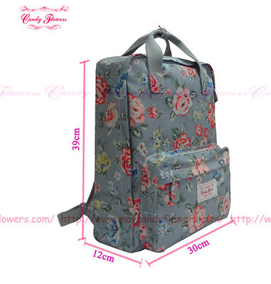 Stylish Medium Size Grey Rainbow Rose Waterproof Canvas Backpack