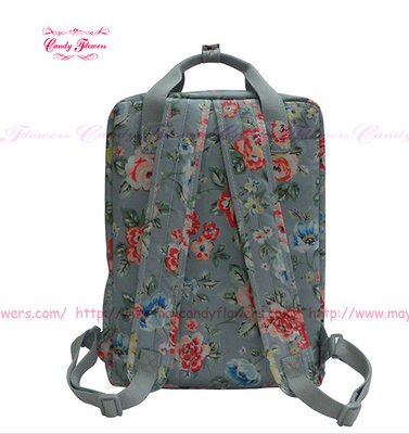 Stylish Medium Size Grey Rainbow Rose Waterproof Canvas Backpack