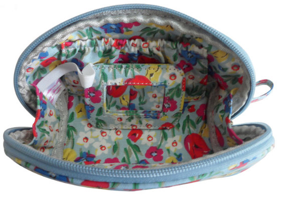 Colorful Fashion Personalized Makeup Bags Cosmetic With Pocket Mirror