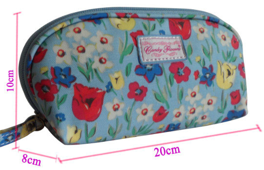 Colorful Fashion Personalized Makeup Bags Cosmetic With Pocket Mirror