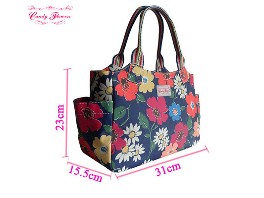 Two External Side Floral Print Handbags , Paradise Flowers Zipped Handbag