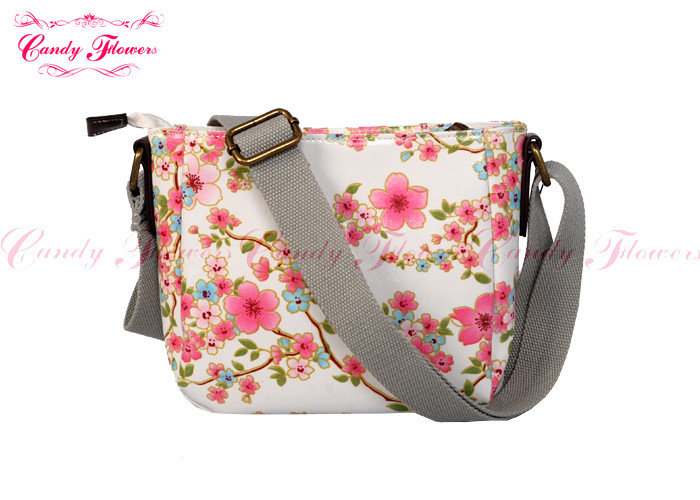 Flower Print small Girls Messenger Bags , Cross body bags for women