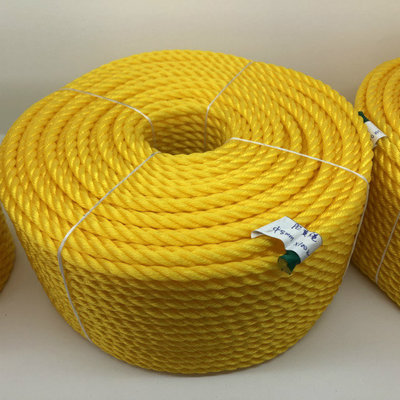 10mm Yellow Color PE Packing Twisted Rope Hot Sale