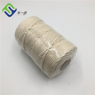 3 Strands Twisted 100% Pure Cotton Rope 4x100m With High Quality