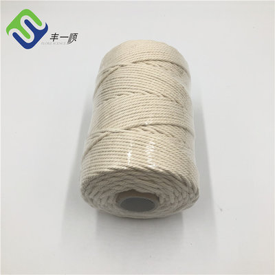 3 Strands Twisted 100% Pure Cotton Rope 4x100m With High Quality