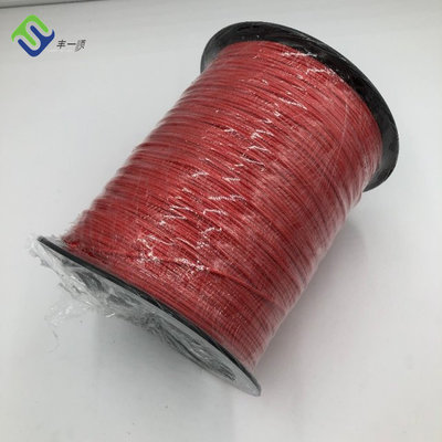 Red Color 2mmx500m 12 Strand Braided UHMWPE Paraglider Winch Rope