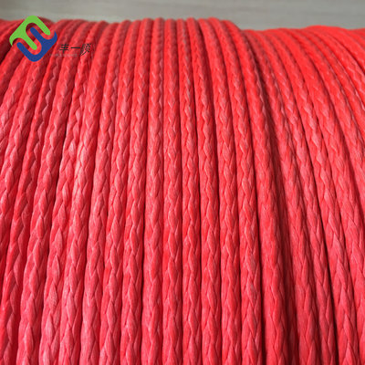 Customized Colored 6mmx100mUHMWPE 12 Strands Rope Hot Sale
