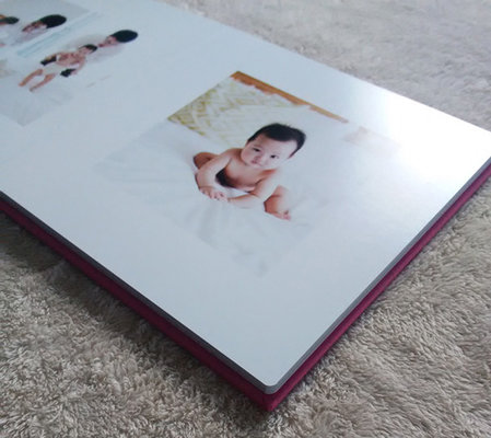 Colored Cloth Round Corner Covered Wedding Photo Album 14x10 Creative