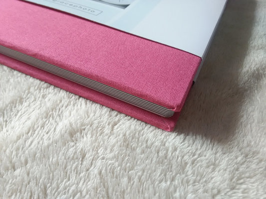Red Fabric Covered Birthday Photo Albums For Women / Baby 11 x 15