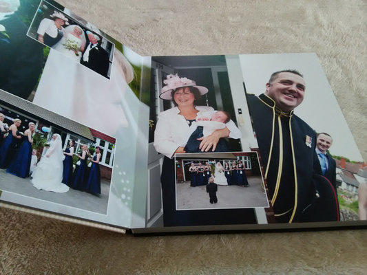 Cool Artwork Anniversary Magazine Style Photo Album , 12x16 Flush Mount Albums