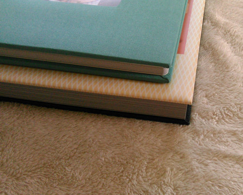 Homemade Engagement Flush Mount Photo Album , Waterproof 12 x 8 Photo Book