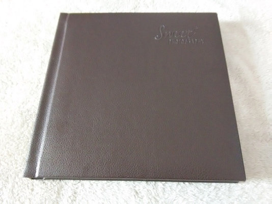 Custom Leather Bound Photo Albums 10 x 10 Creative Photo Book Metal Cover