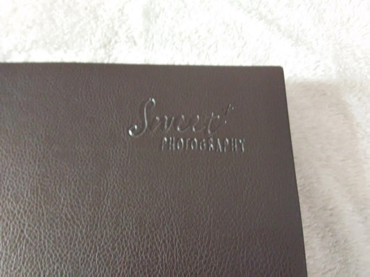 Custom Leather Bound Photo Albums 10 x 10 Creative Photo Book Metal Cover