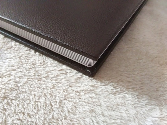Private Square 12 x 12 Professional Brown Leather Albums Children With logo