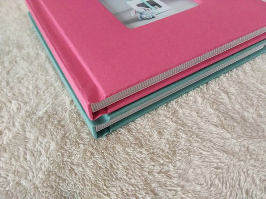 10x14 Baby Fabric Covered Photo Album , Stain Resistant Window Photo Album