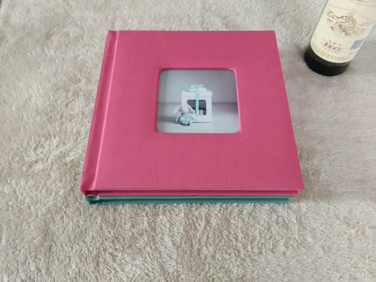 10x14 Baby Fabric Covered Photo Album , Stain Resistant Window Photo Album