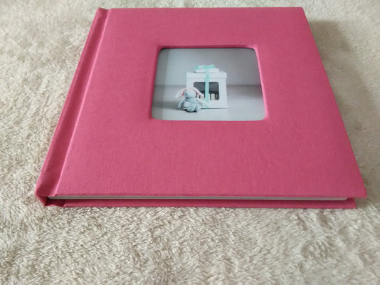 12x12 Large Baby / Friends Fabric Covered Photo Album With Stain Resistant Inner Page