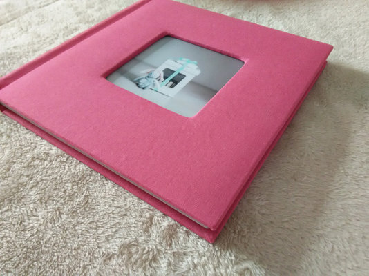12x12 Large Baby / Friends Fabric Covered Photo Album With Stain Resistant Inner Page
