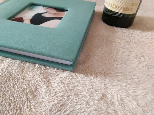 Personalized Flush Mount Photo Album , Holiday 6 x 8 Album Cut-off