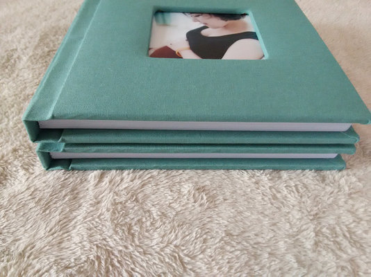 Modern Personalized 12 x 12 Fabric Covered Photo Album For Party / Holiday