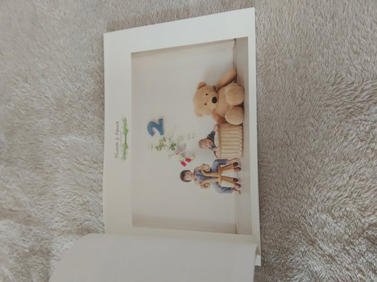 Contemporary 10 x 14 Kid Anniversary Photo Book With Recycled Paper