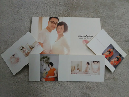Professional Landscape 8x12 Photo Album Flush Mount with Cards