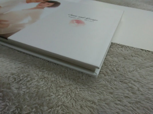 Unique Artwork 8x11 Pregnancy Anniversary Photo Album Flush Mount Recycled Paper