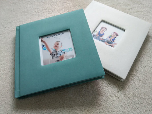 Square 12x12 Beautiful Leather Photo Albums Round Corner Inner Pages